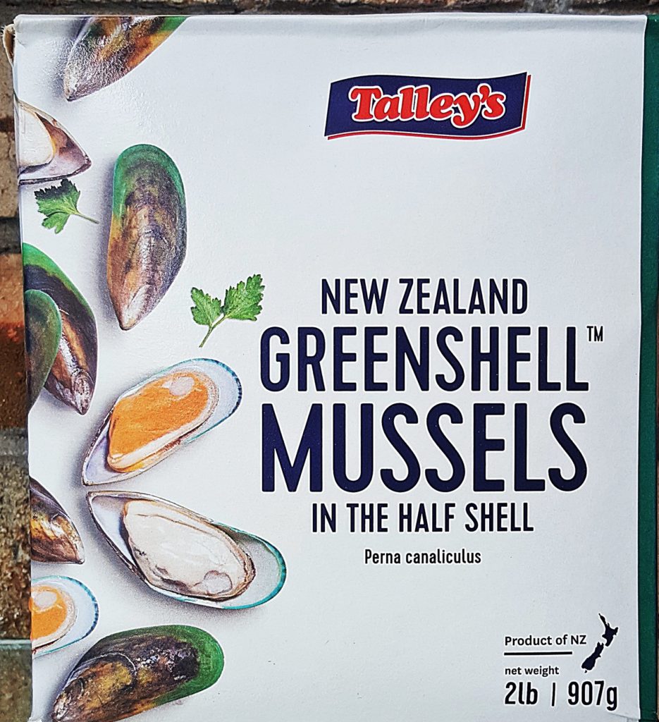 Frozen Nz Half Shell Green Mussel – 800g/box – Seafood Hamper